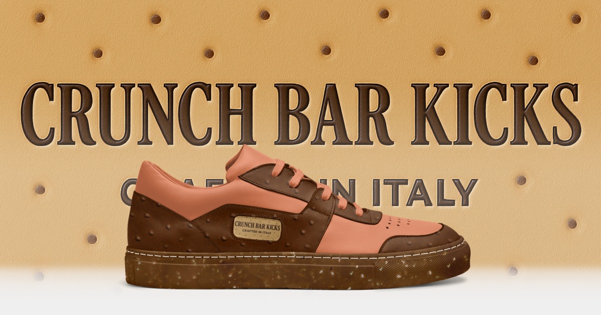 Crunch Bar Kicks | A Custom Shoe concept by Bad Cookie Brand
