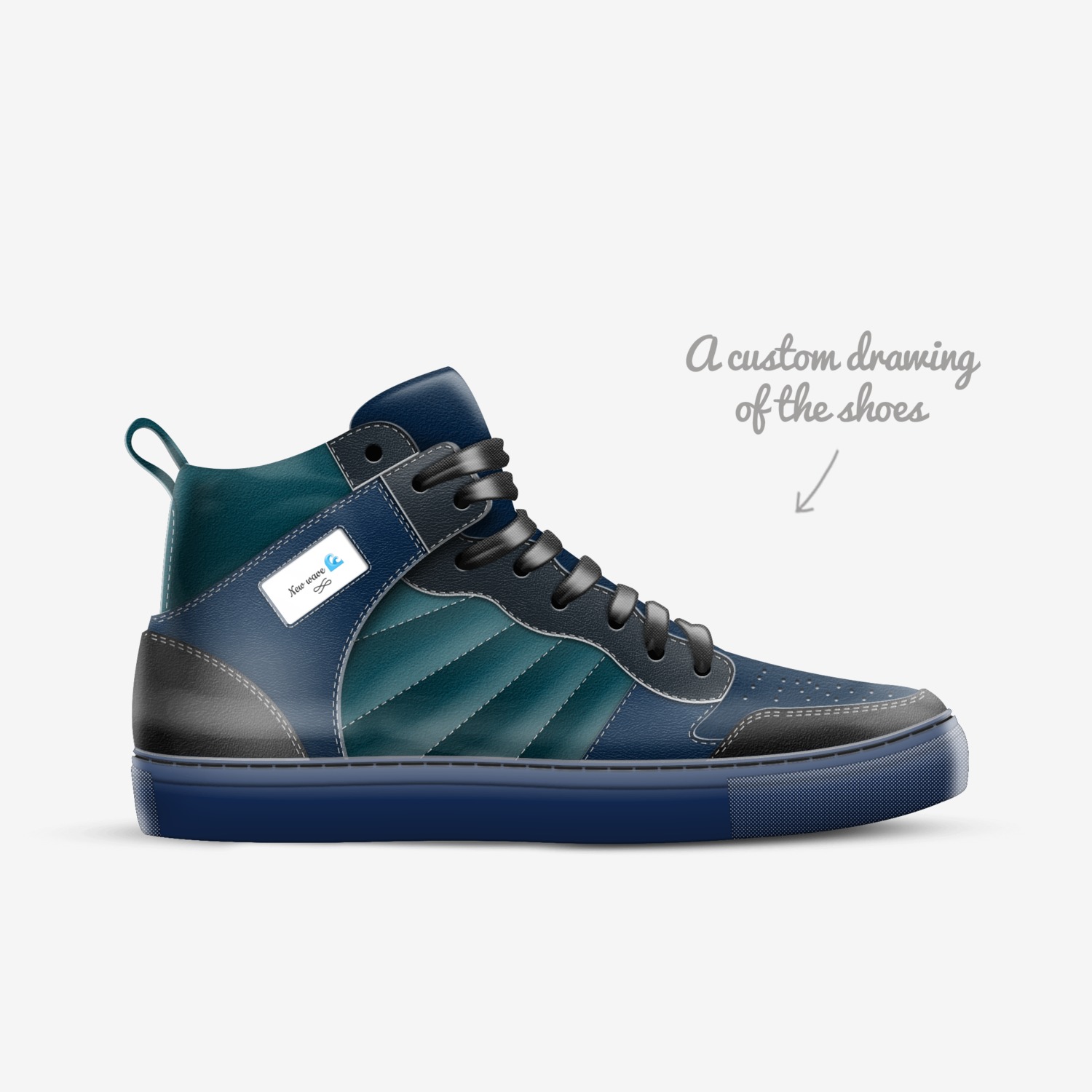 New wave 🌊 | A Custom Shoe concept by Jeremy Manning