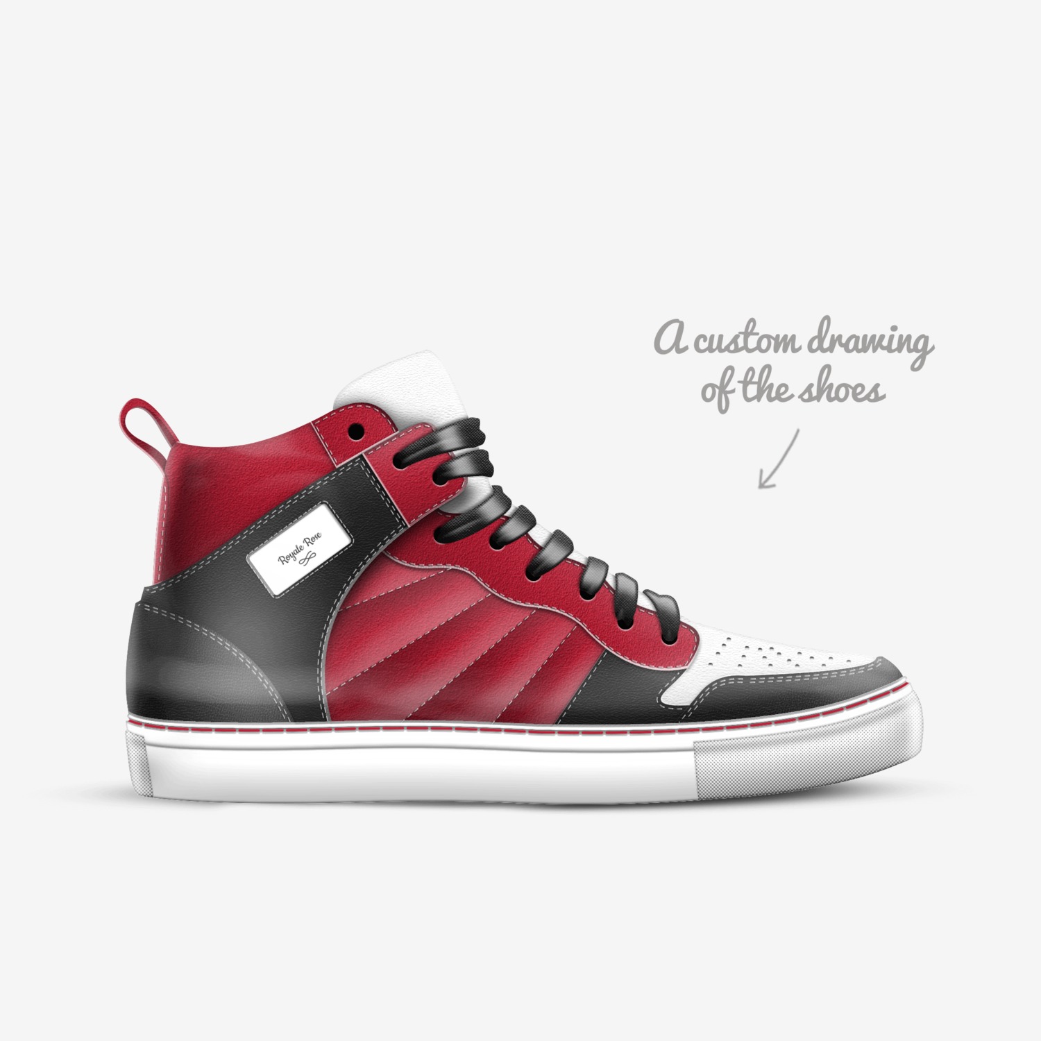 how to draw a rose shoes