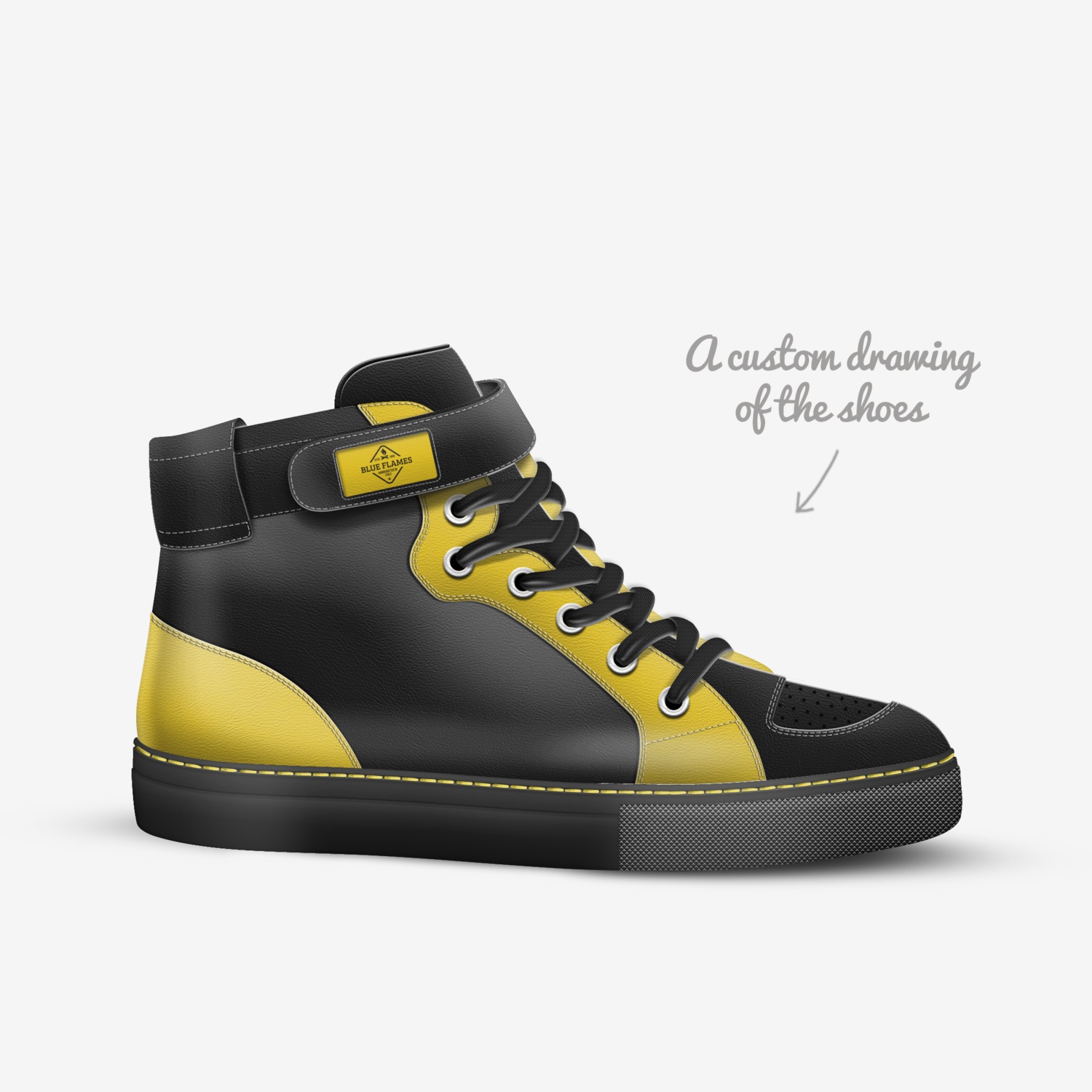 how to draw flames on shoes