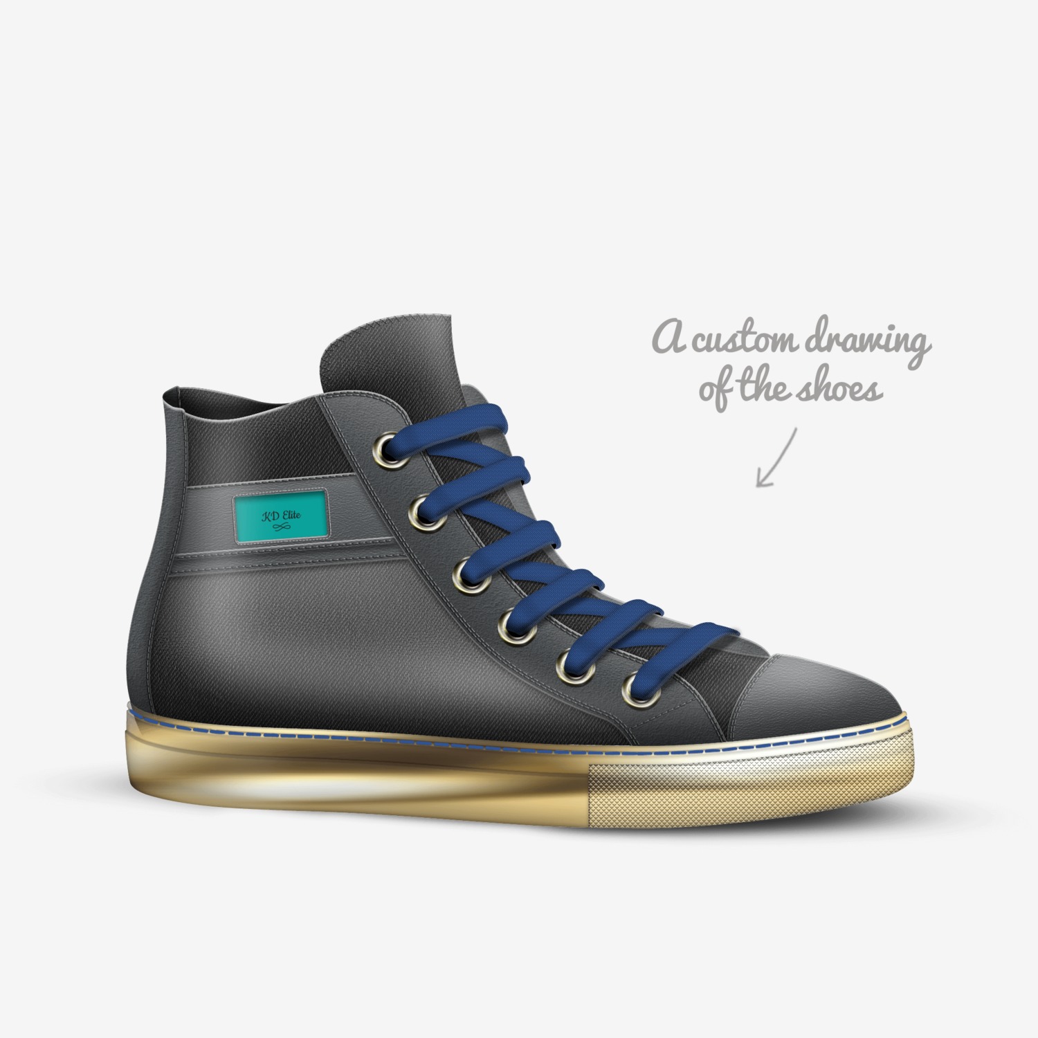 how to draw kd shoes