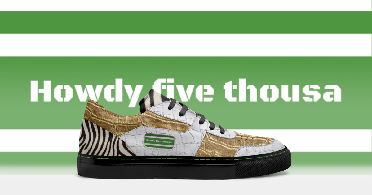 Howdy five thousa | A Custom Shoe concept by Calvin Kennon Jr