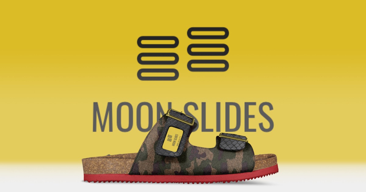 Moon slides | A Custom Shoe concept by Calvin Kennon Jr