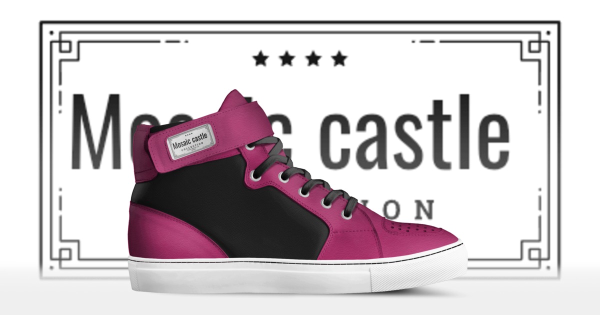 Mosaic castle | A Custom Shoe concept by Lauren Mallery