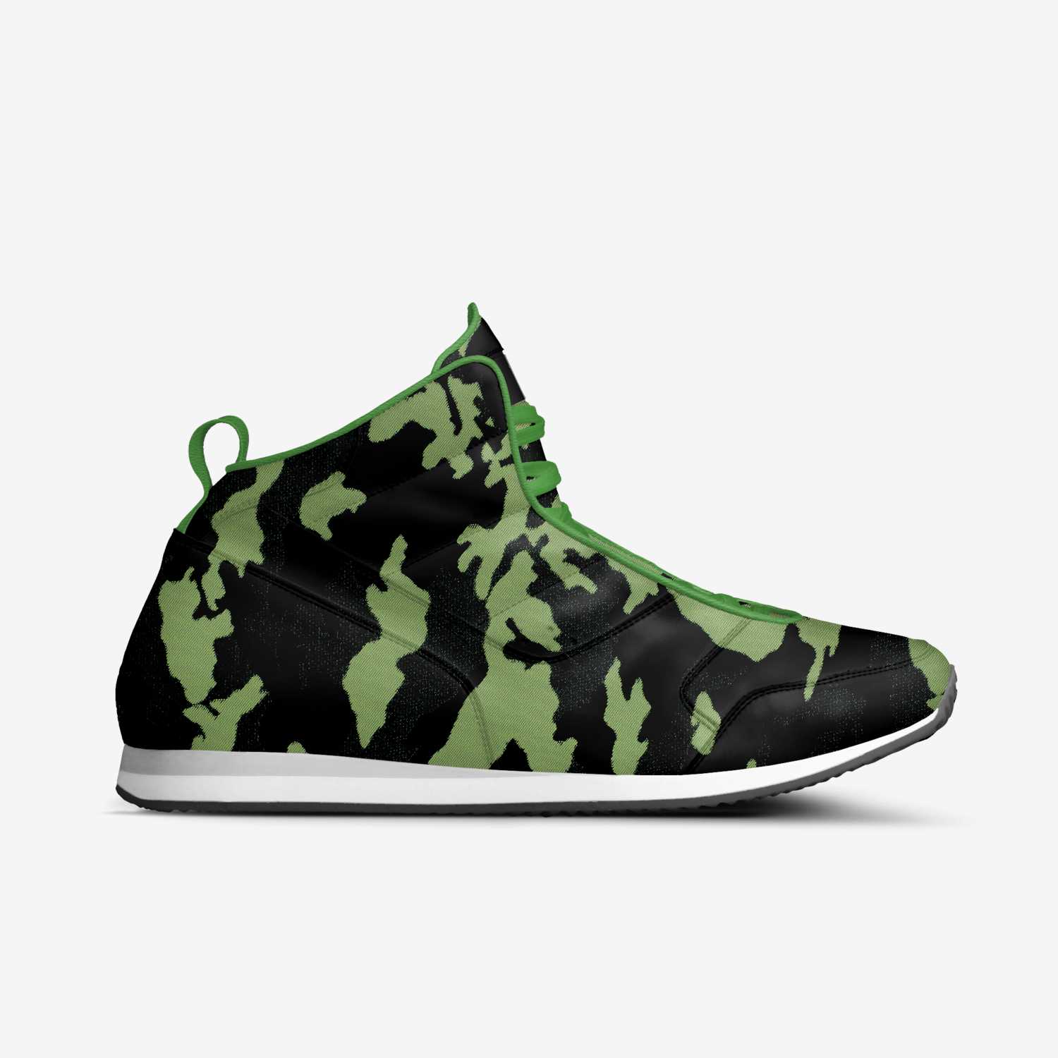 Green Freak | A Custom Shoe concept by Shaheed Smith
