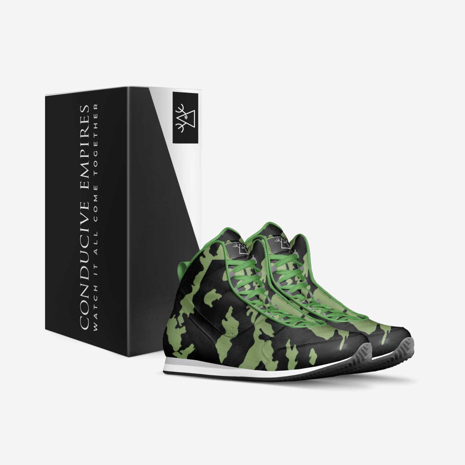 Green Freak | A Custom Shoe concept by Shaheed Smith