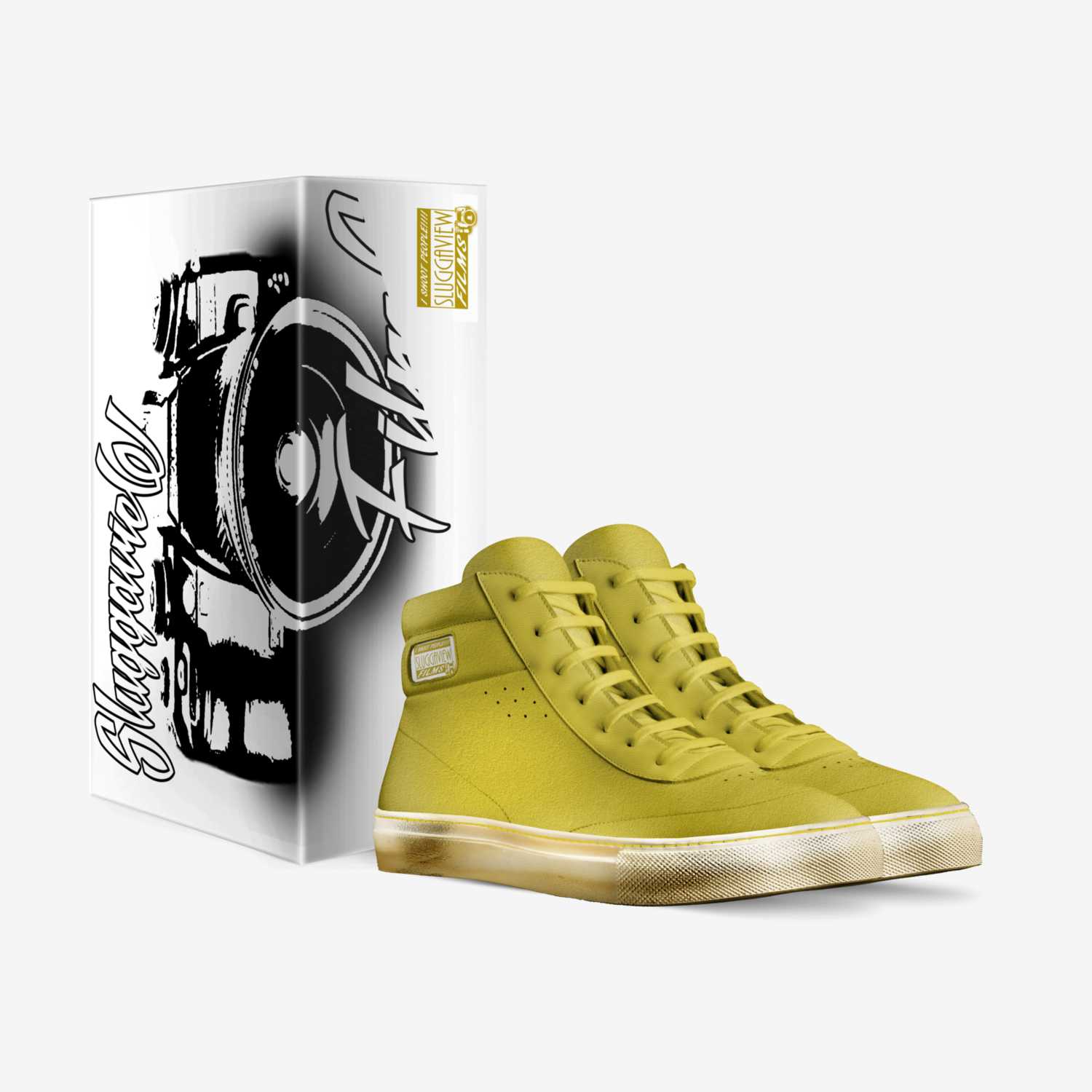 Gold Suede Slizz | A Custom Shoe concept by Jamal Boyland