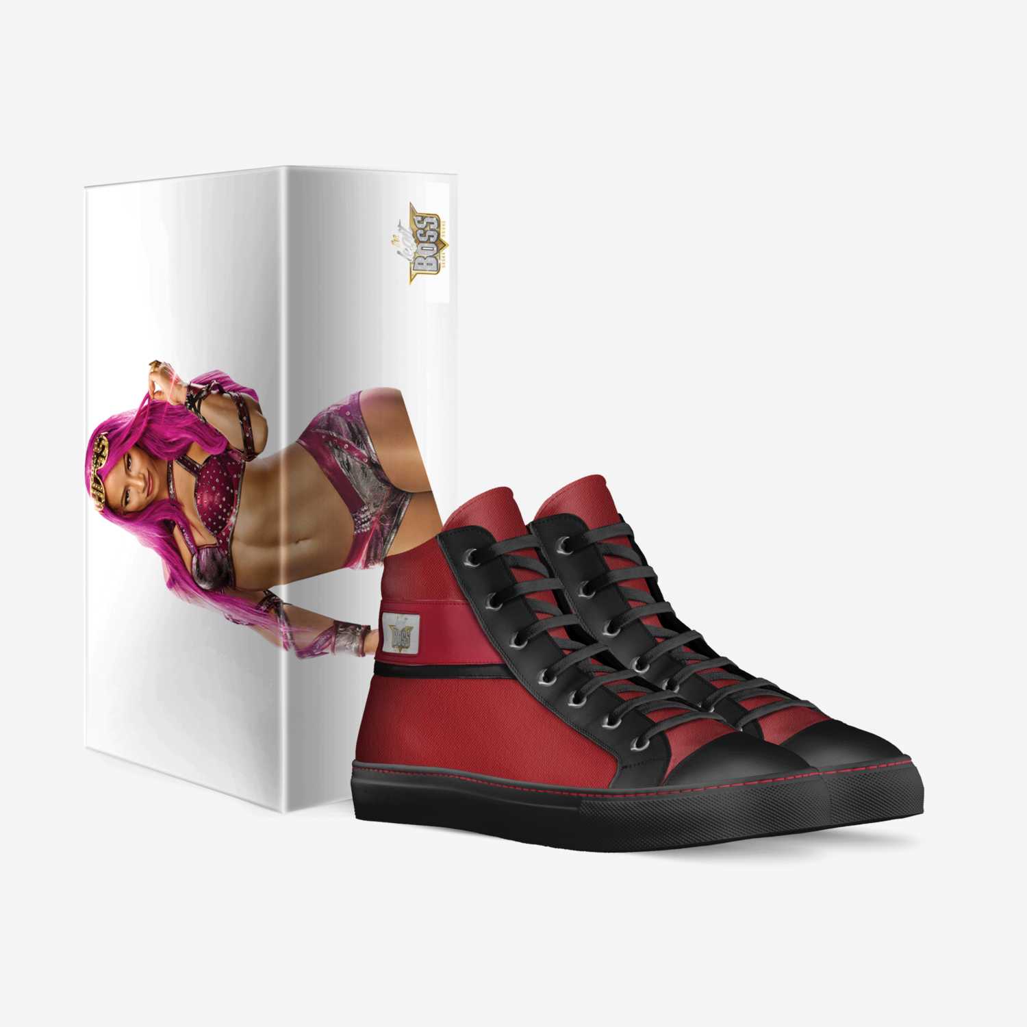 Sasha Banks Sneaks | A Custom Shoe concept by Adam Rodriguez