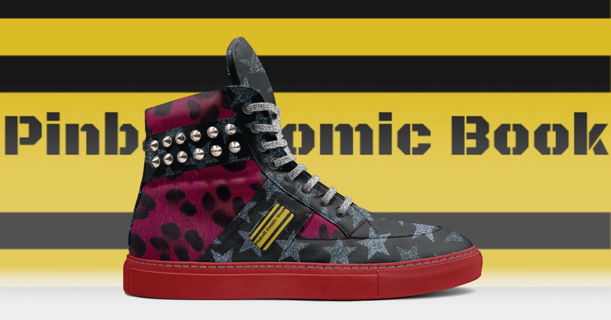 Pinball Comic Book | A Custom Shoe concept by Elvira Canaveral
