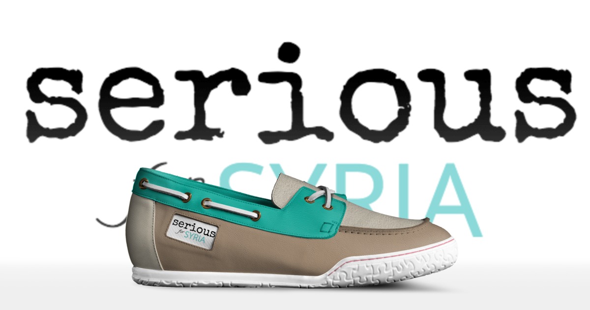 serious for syria | A Custom Shoe concept by Elena Solano