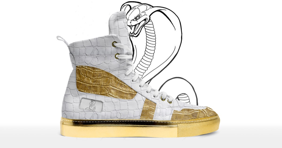 White Albino Snake | A Custom Shoe concept by Xquisite Clothing